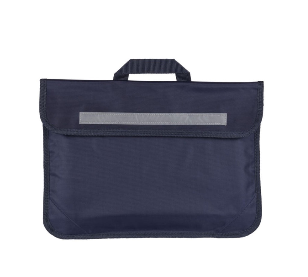 Irchester Navy Bookbag with Logo – Uniform Shop Wellingborough